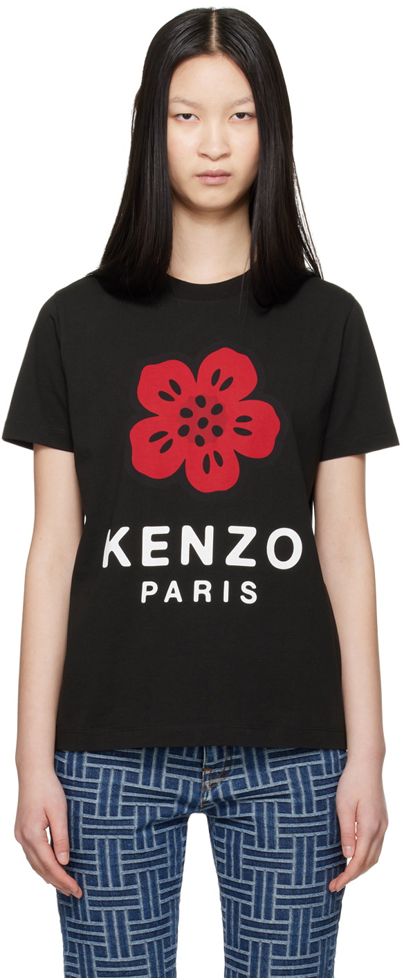 Kenzo Black Kenzo Paris Boke Flower T-Shirt Kenzo