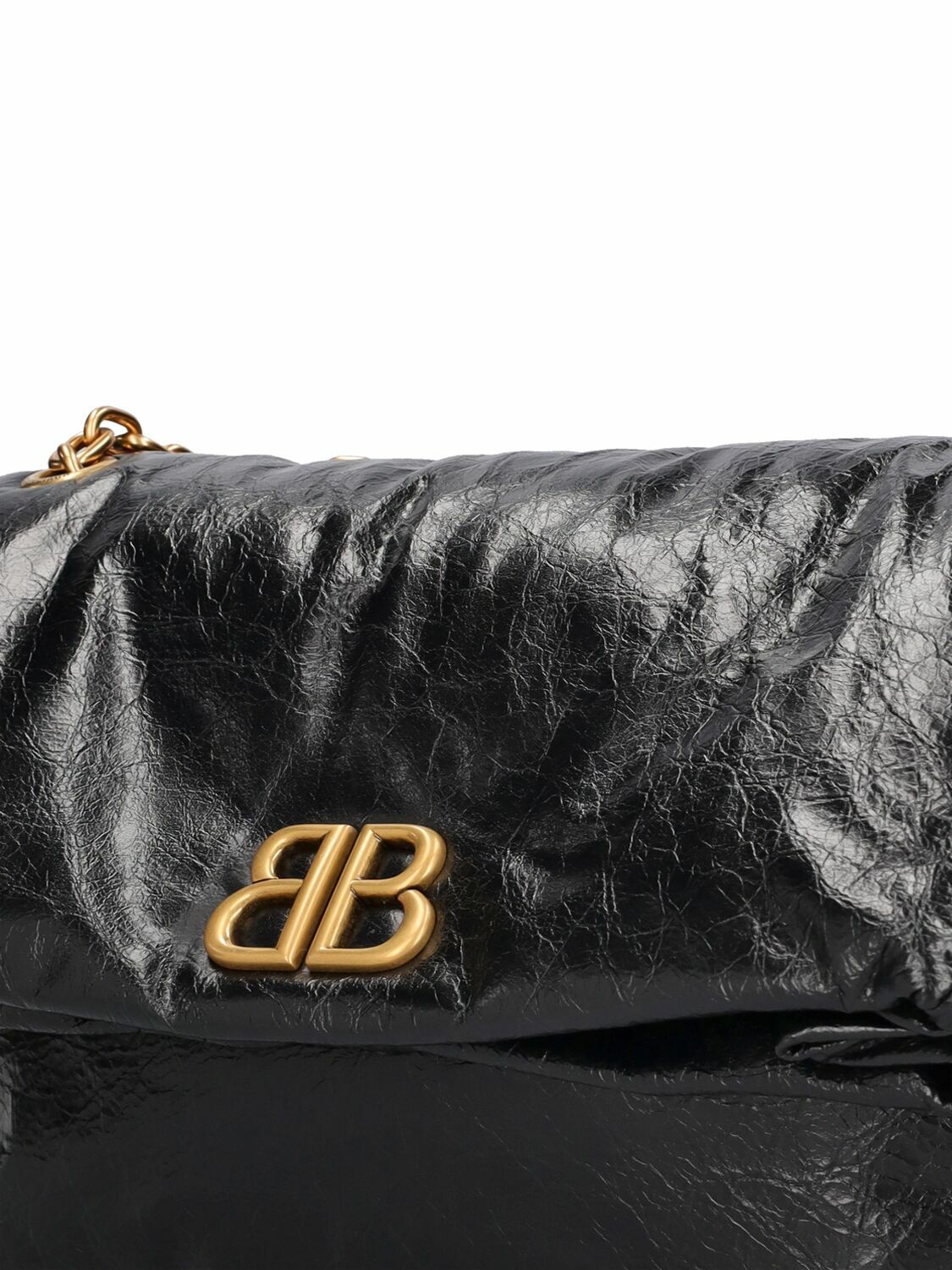 BALENCIAGA - Medium Monaco Leather Shoulder Bag Balenciaga