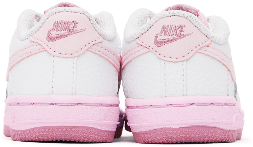 Nike Baby White & Pink Force 1 Sneakers Nike