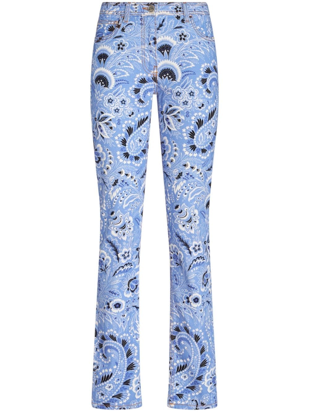ETRO - Printed Denim Jeans Etro