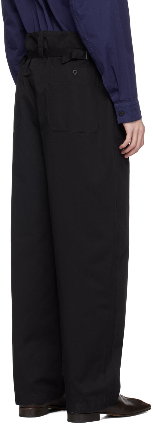 LEMAIRE Black Maxi Trousers Lemaire