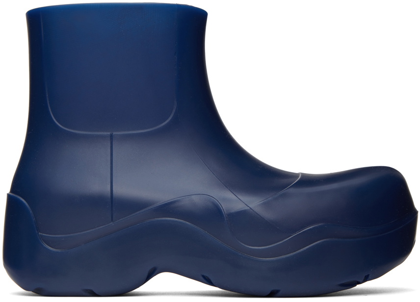 Bottega Veneta Blue Puddle Boots Bottega Veneta