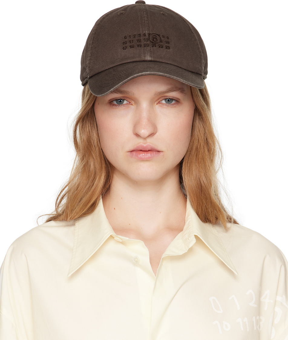 MM6 Maison Margiela Khaki Baseball Cap MM6 Maison Margiela