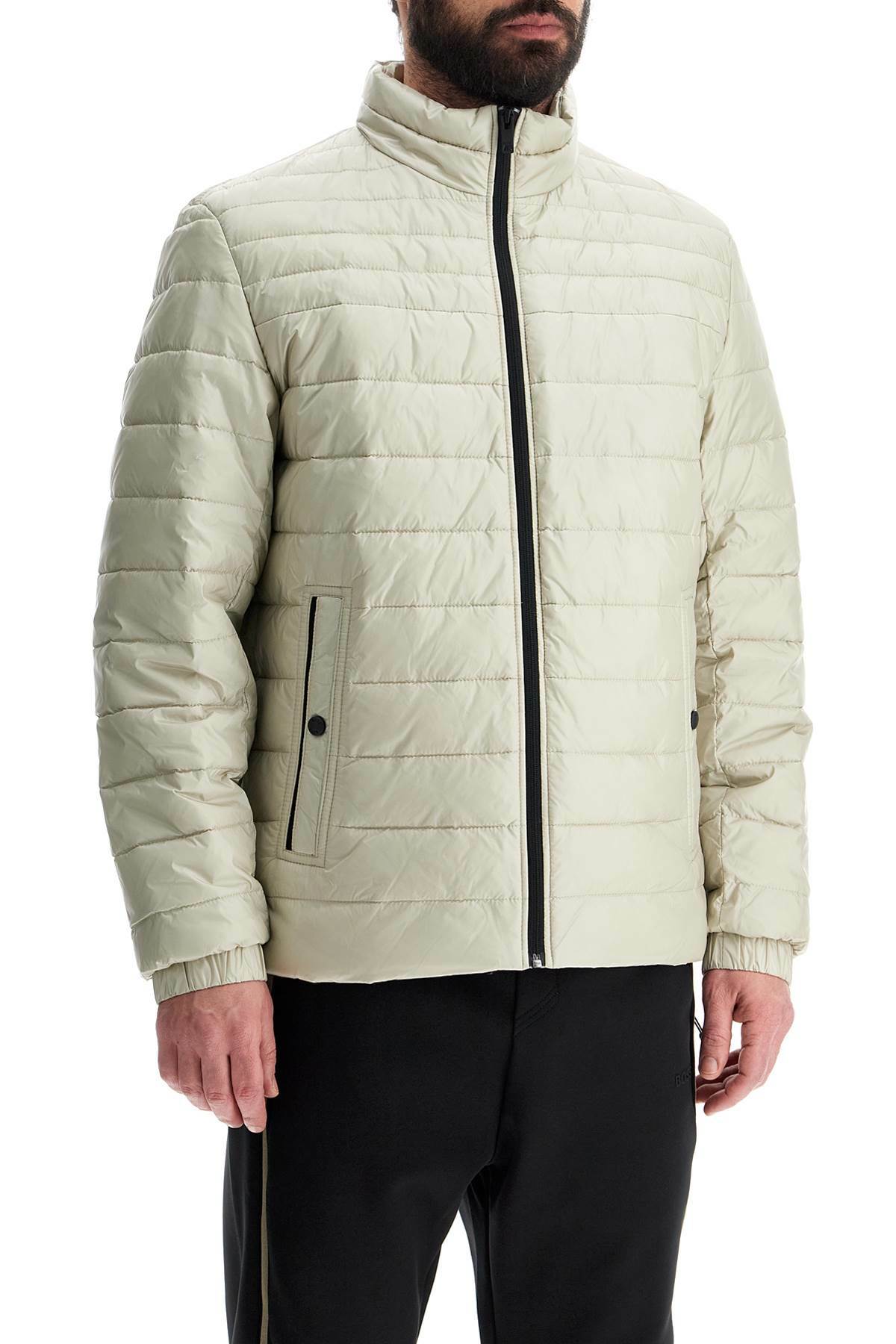 BOSS light beige quilted jacket with zip Beige BOSS