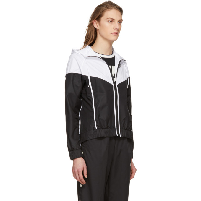 Nike Black and White Windrunner Jacket Nike