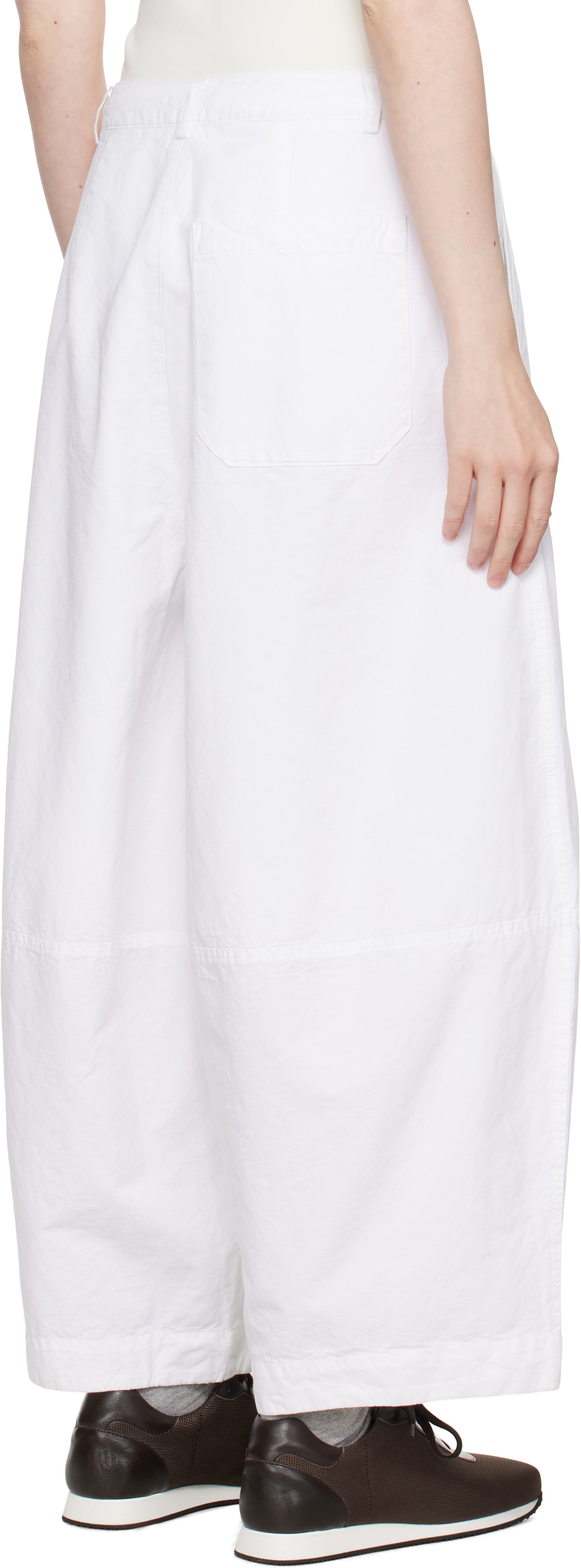 YMC White Deadbeat Trousers YMC