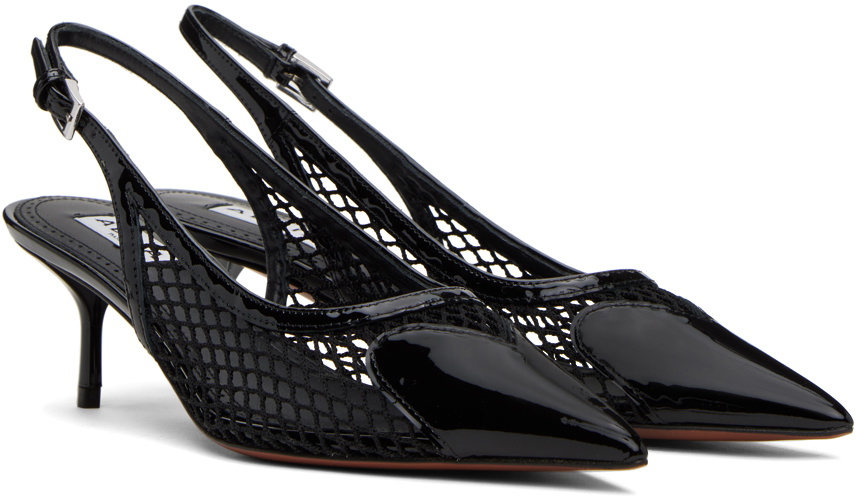 ALAÏA Black Heart Slingback Heels ALAÏA