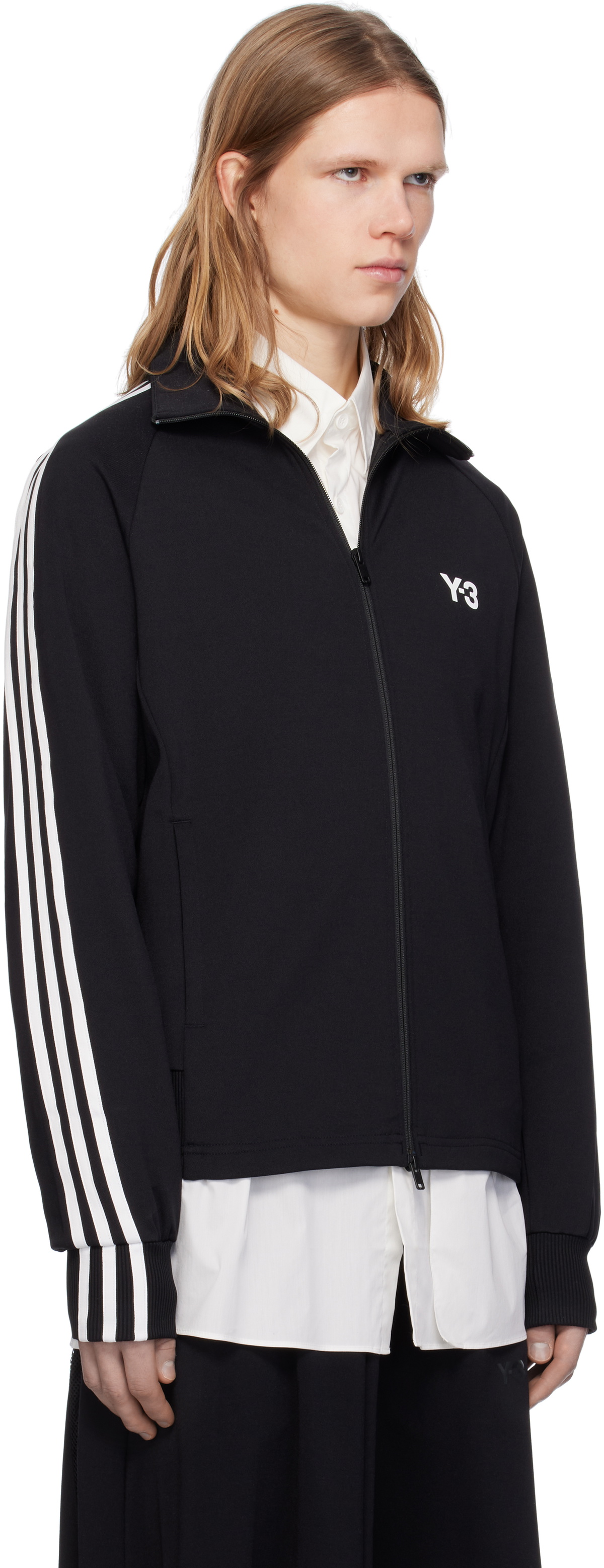 Y-3 Black 3-Stripes Track Jacket Y-3