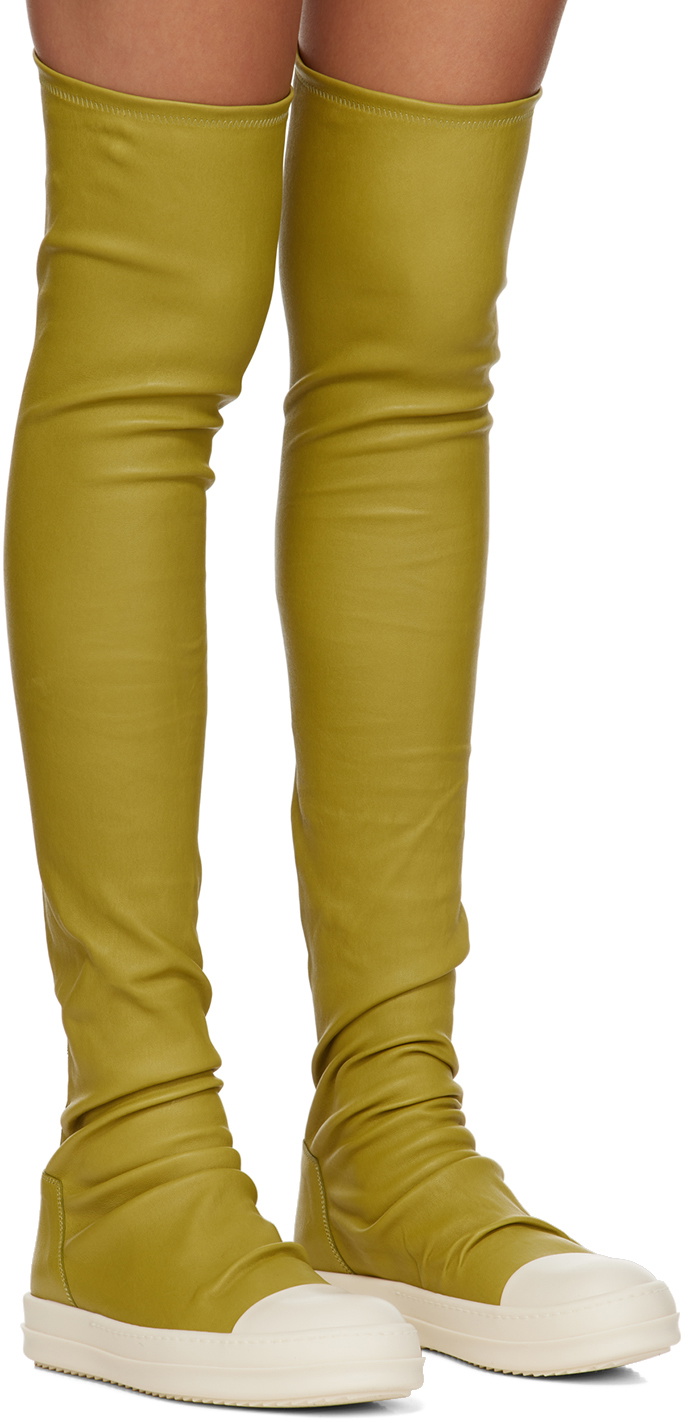 Rick Owens Yellow Stocking Boots Rick Owens