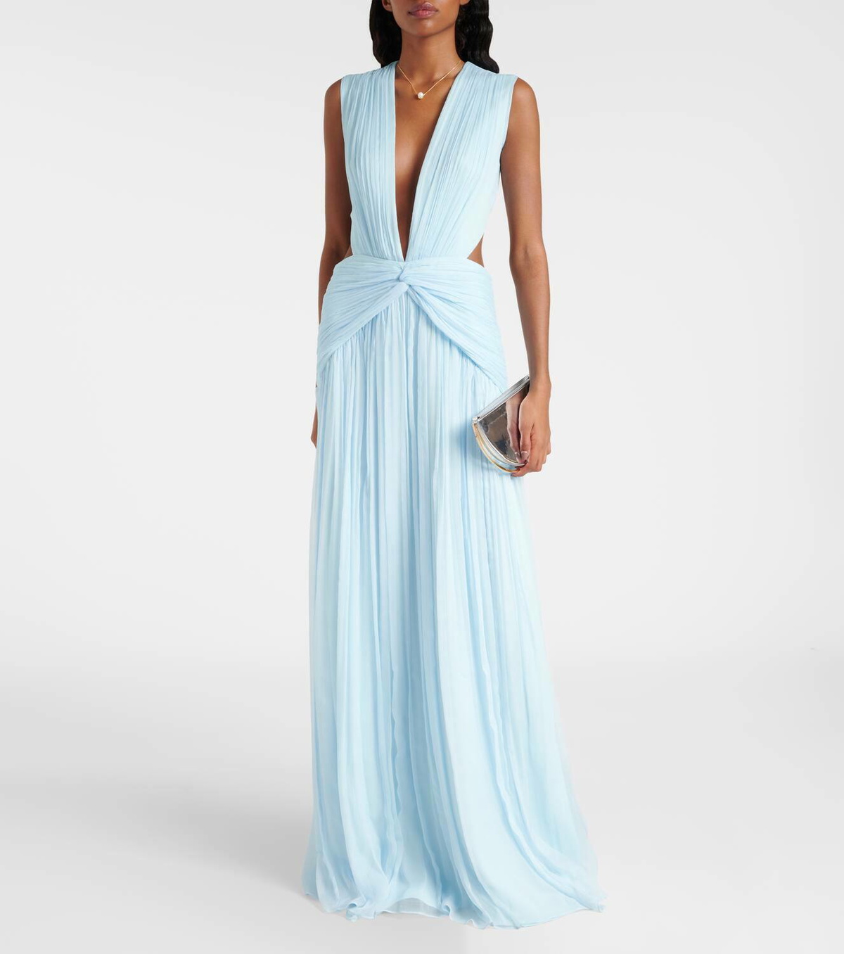 Costarellos Silk chiffon gown Costarellos