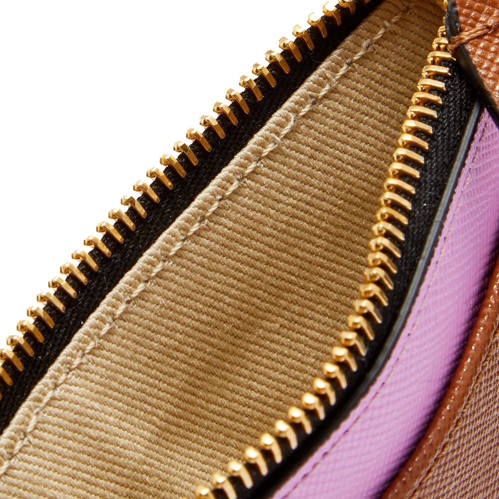 Marni Women's Colour block credit card holder in Moca/Pink/Shell Marni