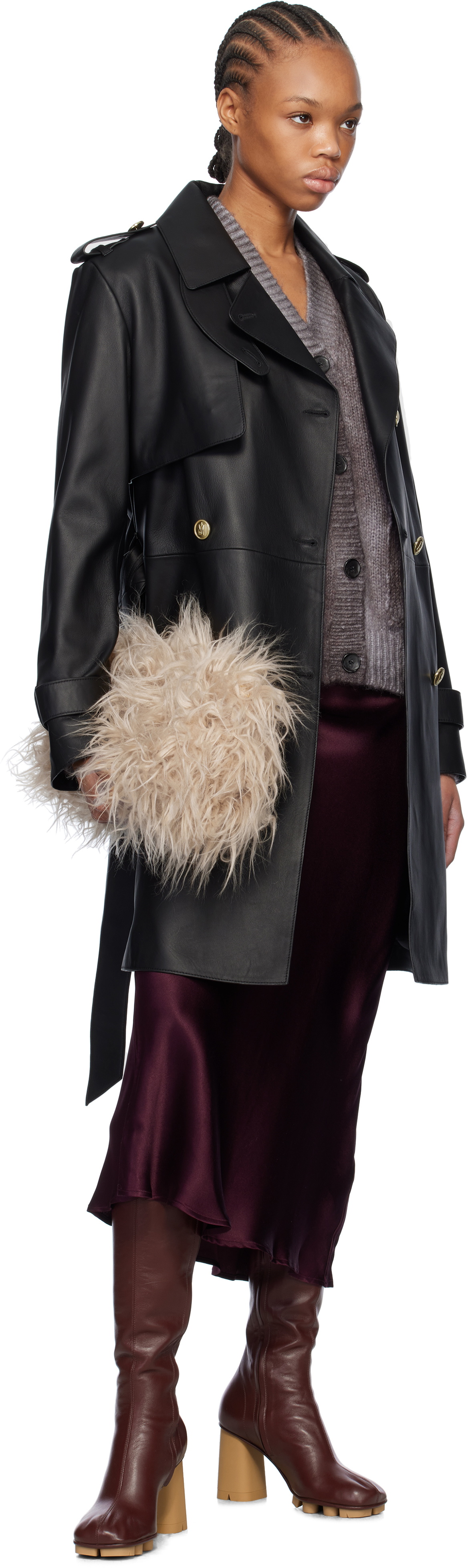 MACKAGE Black Mely Leather Coat Mackage