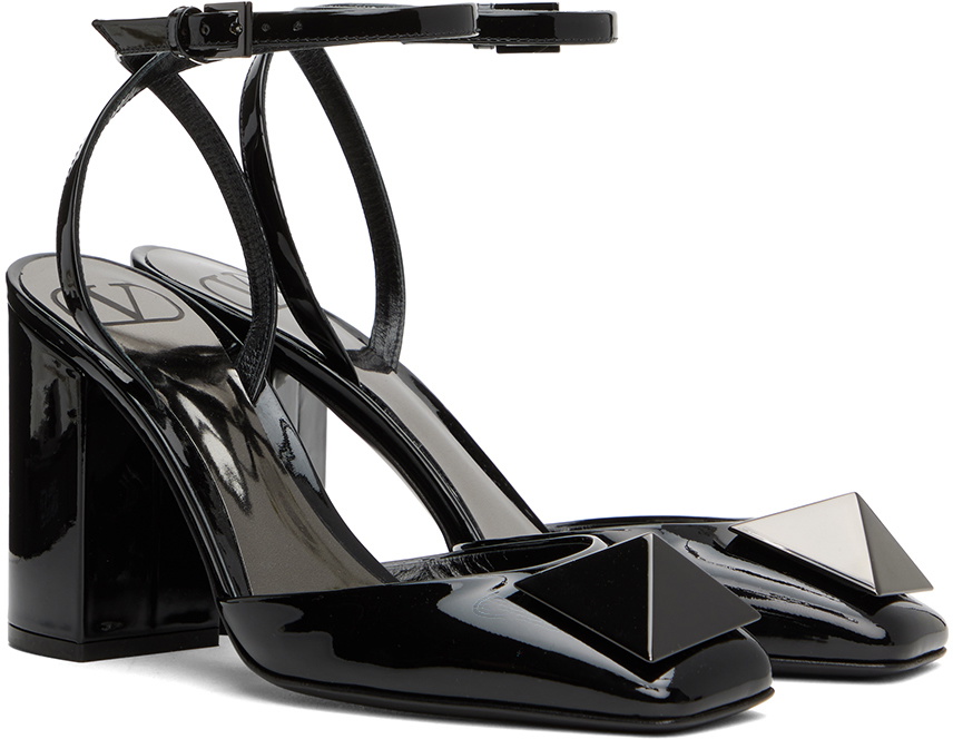 Valentino Garavani Black One Stud Heels Valentino Garavani