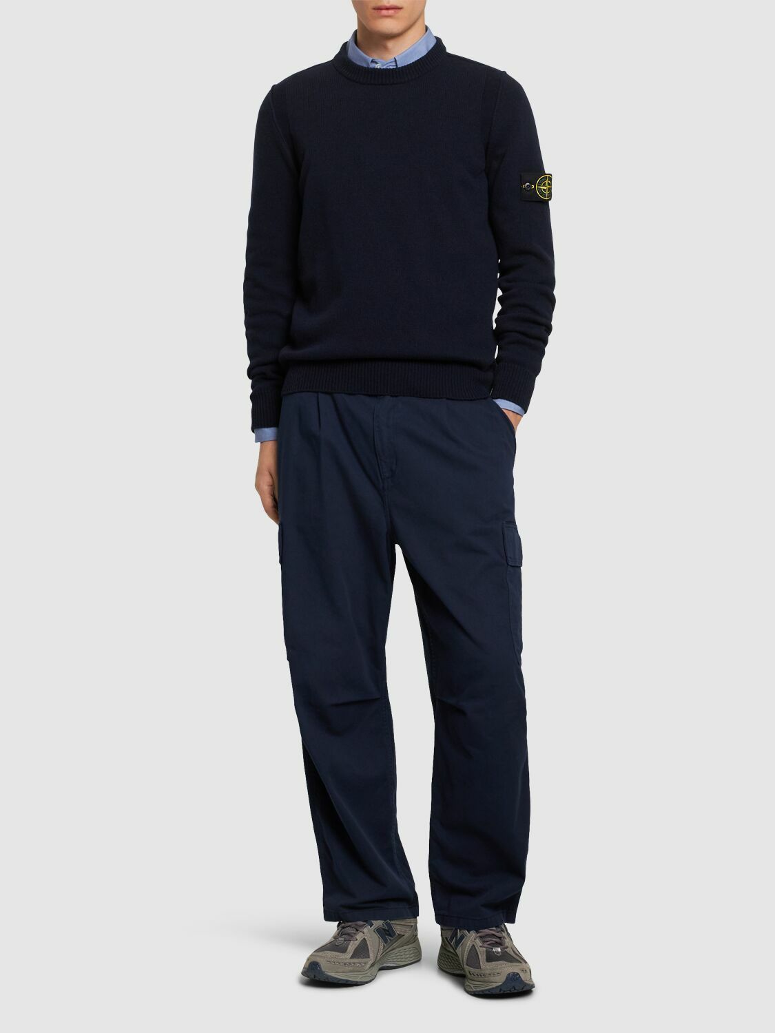 STONE ISLAND Wool Blend Crewneck Sweater Stone Island