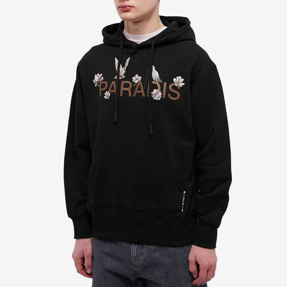 3.Paradis Men's Paradis Logo Hoody in Black 3.Paradis