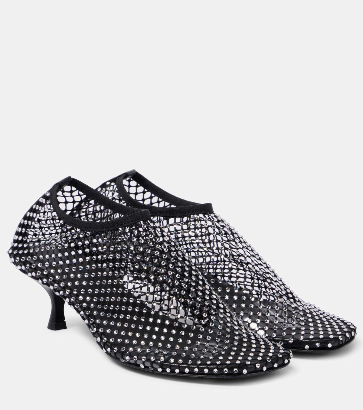 Christopher Esber Minette crystal-embellished fishnet pumps Christopher ...