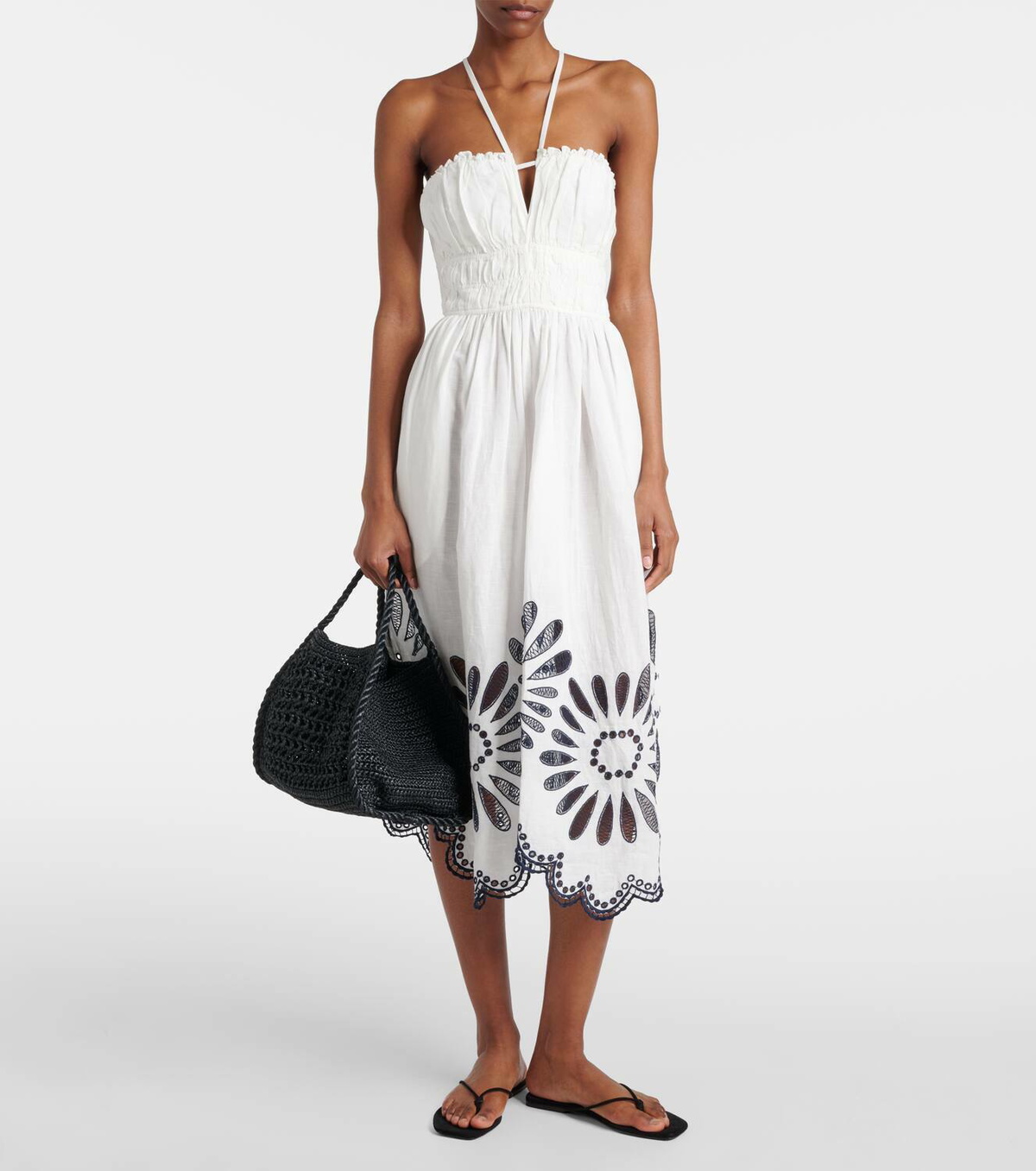 Ulla Johnson Beatrice linen and cotton midi dress Ulla Johnson