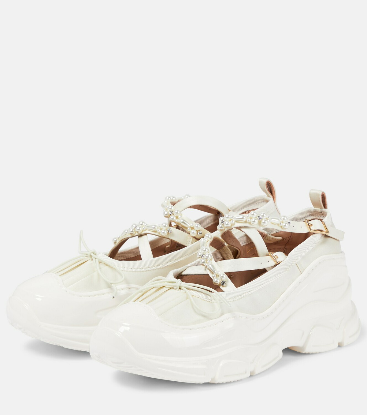 Simone Rocha - Low-Trek Ballerina embroidered shoes Simone Rocha