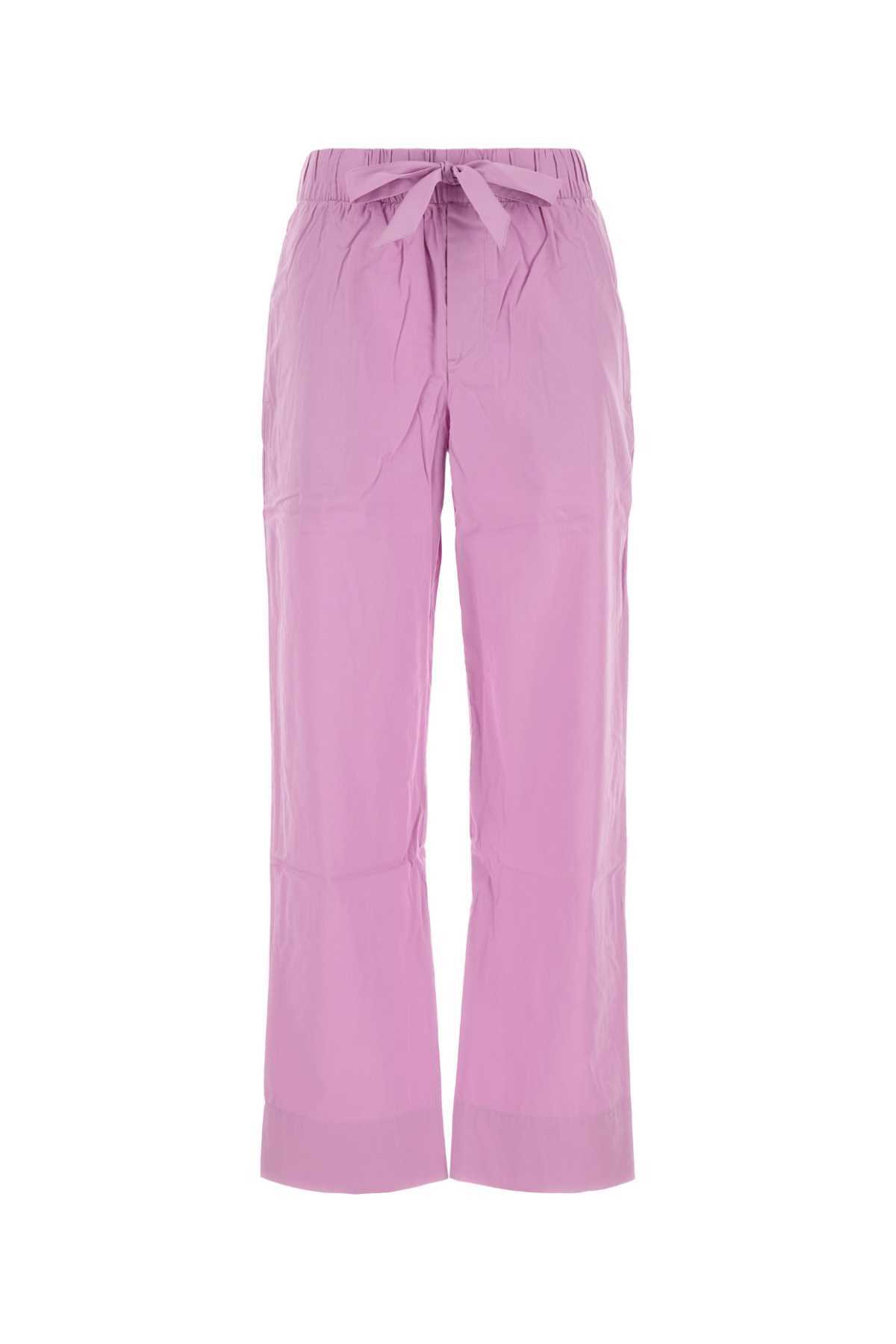 Tekla Dark Pink Cotton Pyjamas Pant Tekla Fabrics
