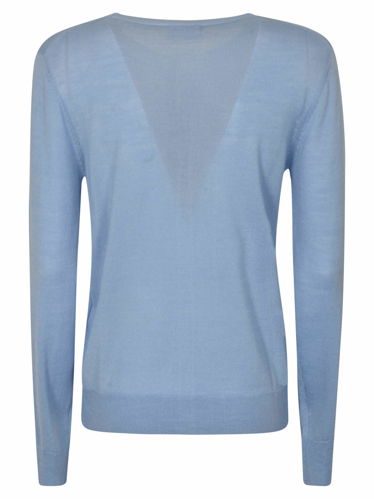 Parosh Rib Trim Knit Plain Cardigan Parosh