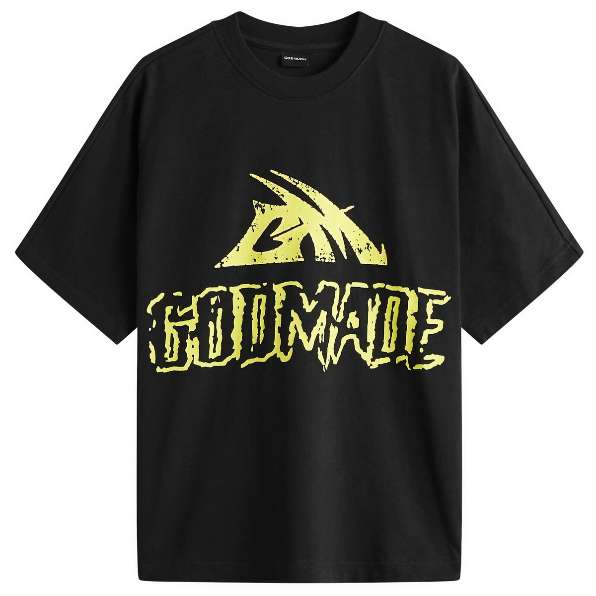 God Made Men's GM Neon Logo T-Shirt in Black God Made