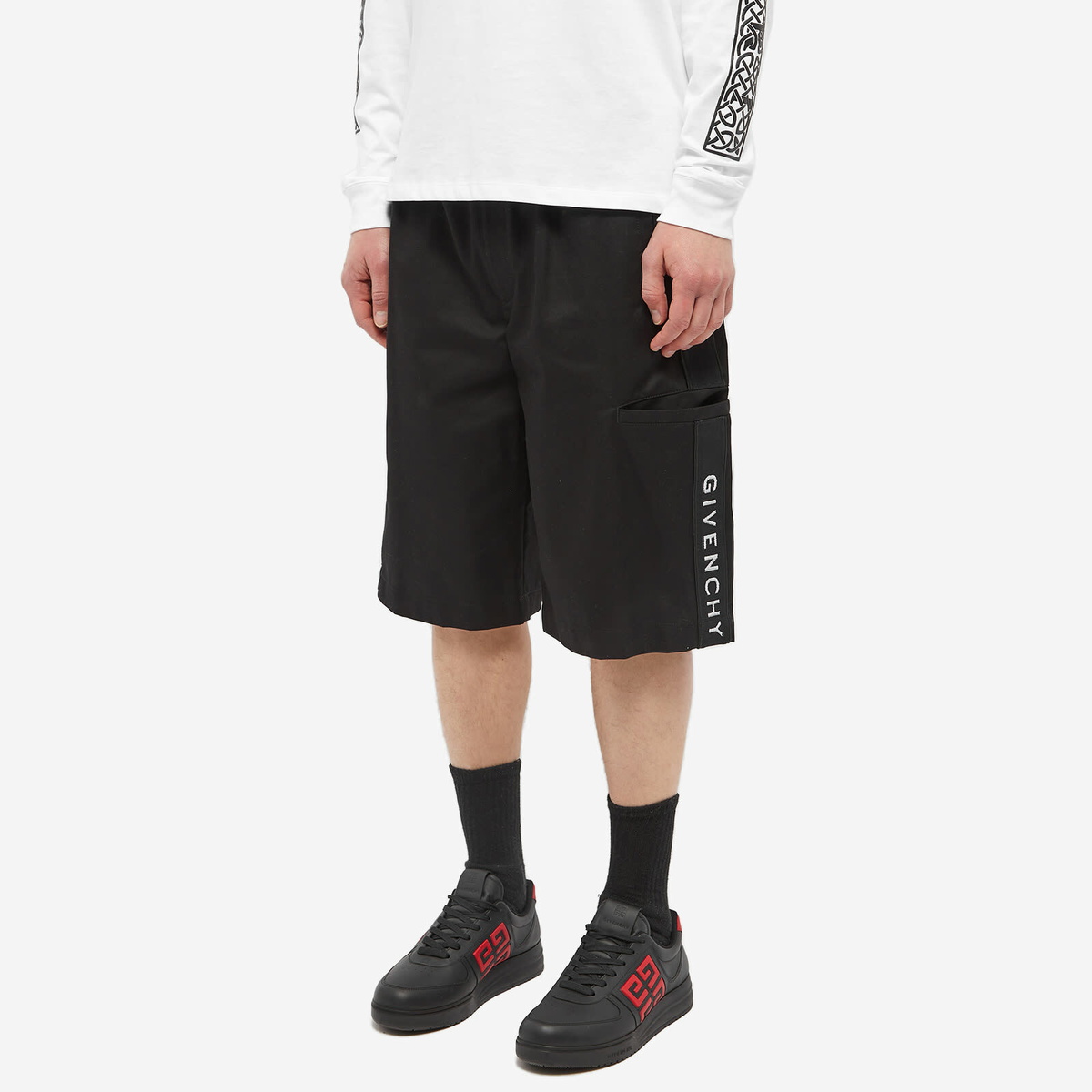 Givenchy Men's Logo Band Short in Black Givenchy