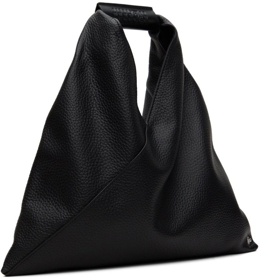 MM6 Maison Margiela Black Mini Triangle Tote MM6 Maison Margiela