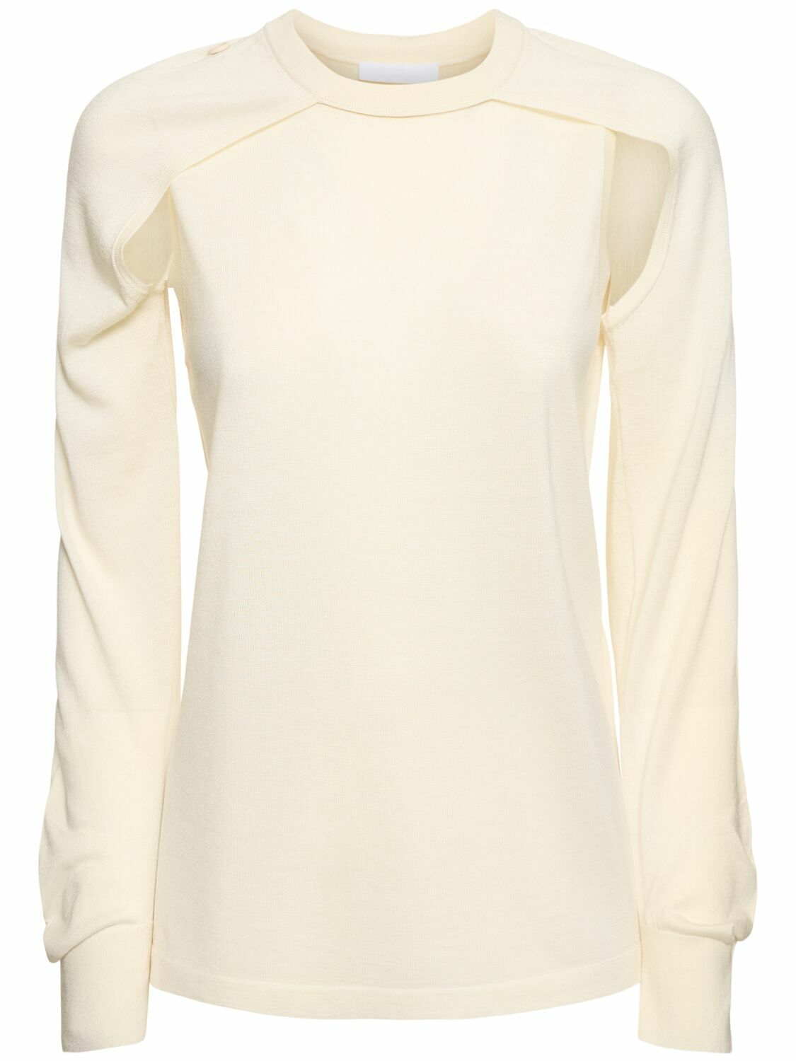 HELMUT LANG Wool & Silk Knit Shrug Helmut Lang