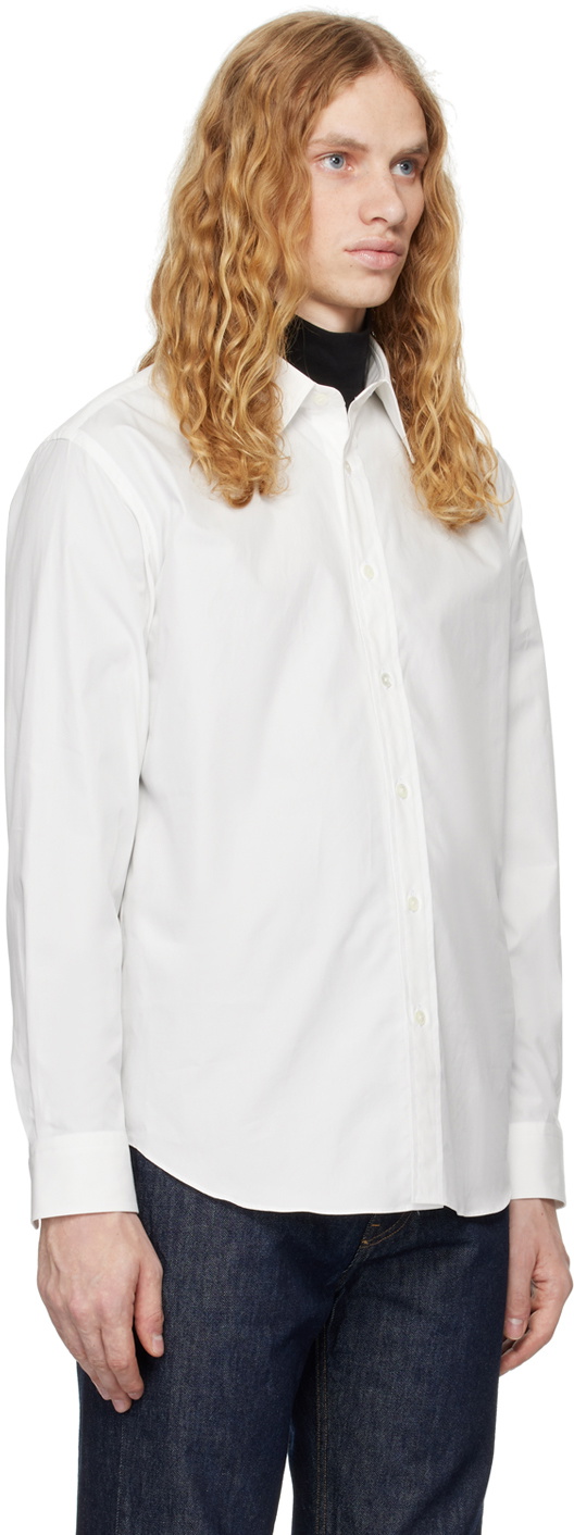 AURALEE White High Count Finx Ox Shirt Auralee AURALEE White High Count Finx Ox Shirt Auralee