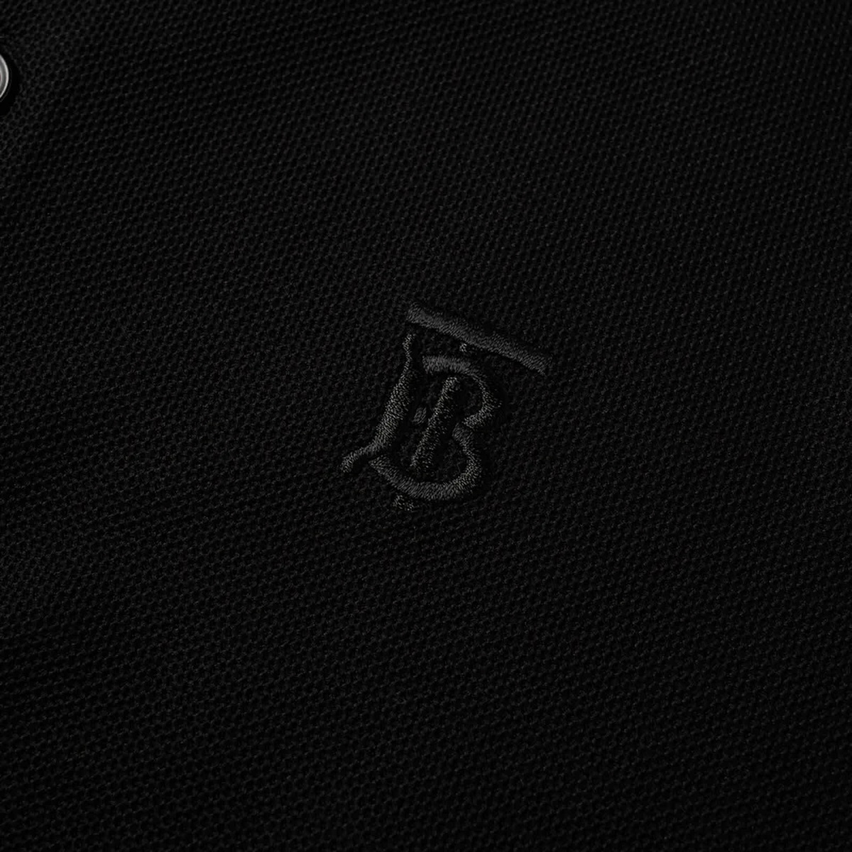 Burberry Men's Eddie TB Circle Logo Polo Shirt in Black Burberry
