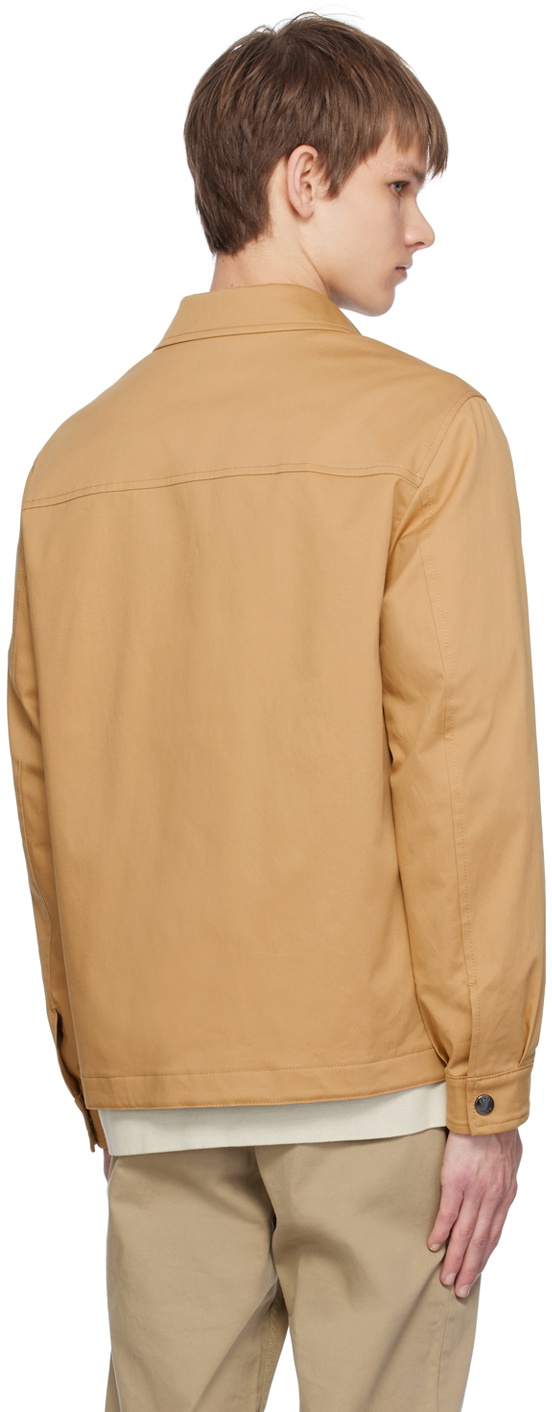 BOSS Tan Relaxed-Fit Jacket BOSS