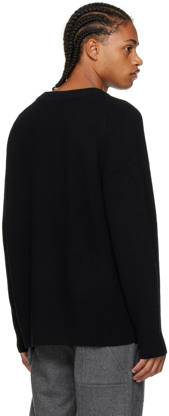 Helmut Lang Black Embroidered Sweater Helmut Lang