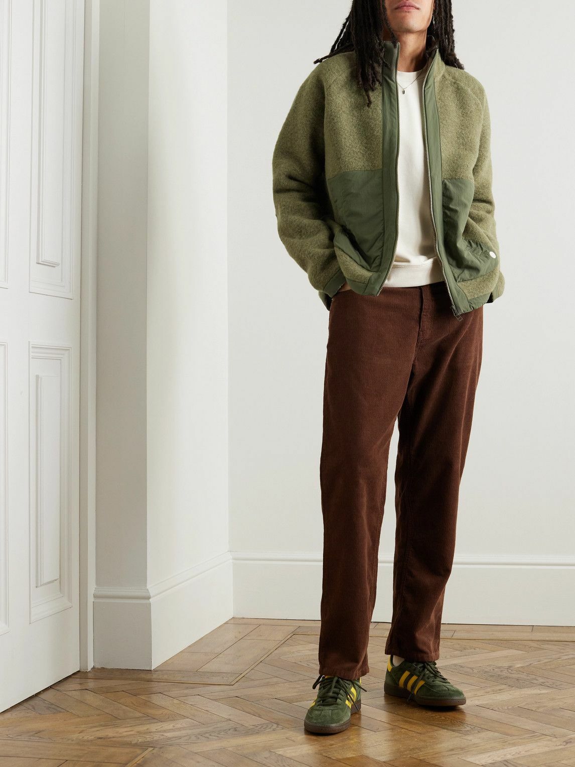 Folk - Signal Fleece and Shell Jacket - Green Folk