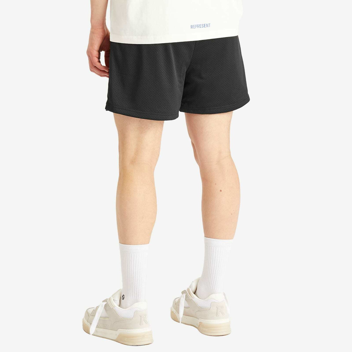 Represent Men's Mesh Short in Jet Black Represent