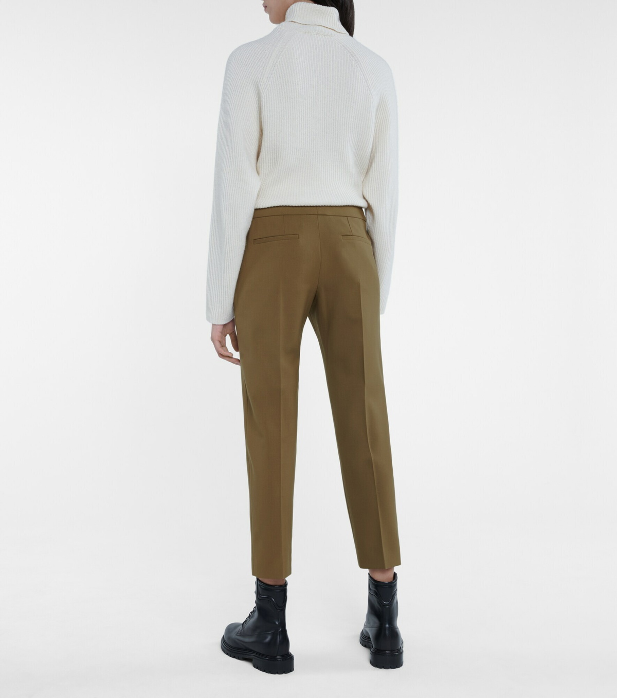 Chloe - Cropped slim stretch-wool pants Chloe