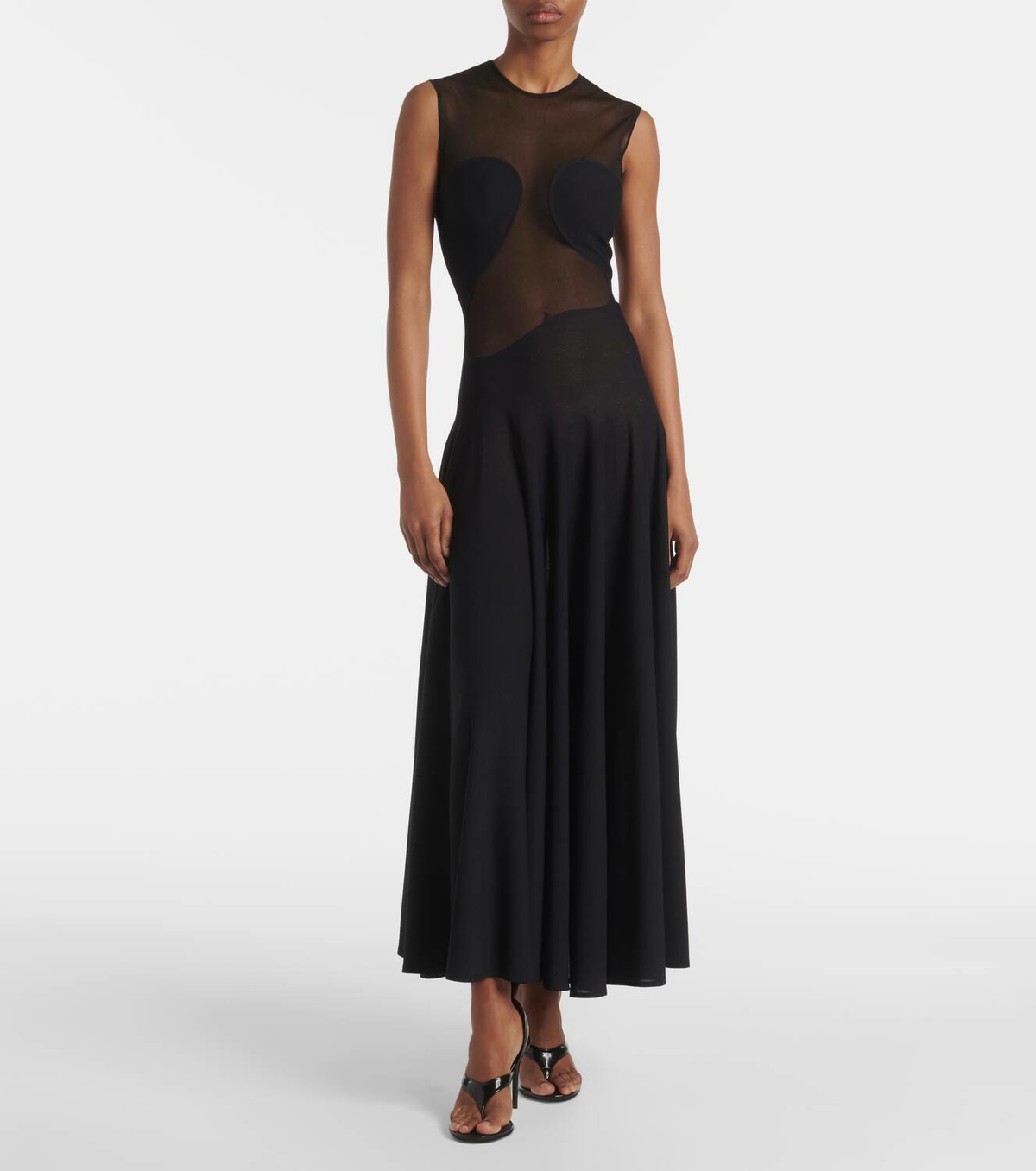 Alaïa Paneled maxi dress ALAÏA
