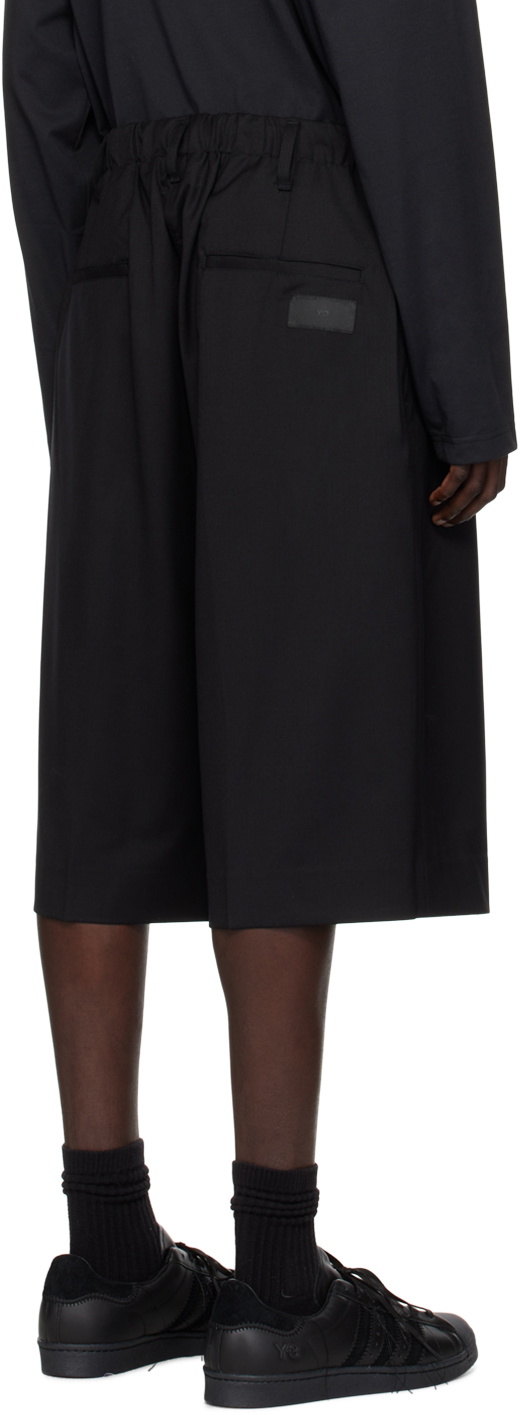 Y-3 Black Loose-Fit Shorts Y-3
