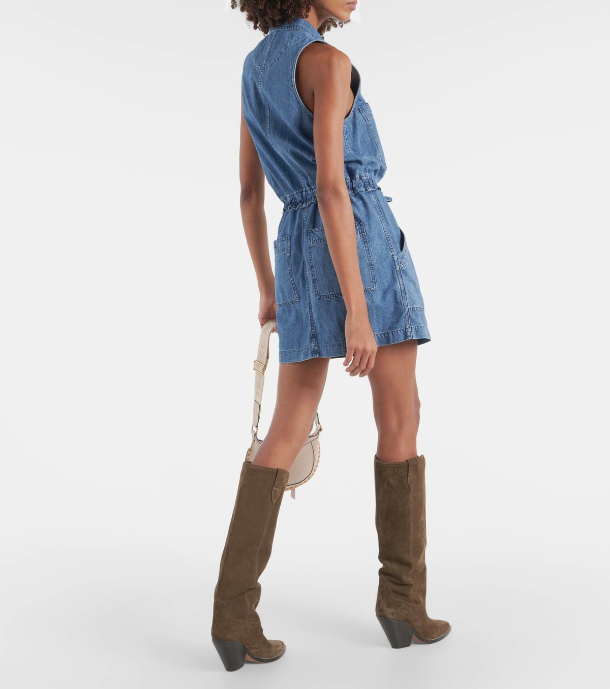 Marant Etoile Ines denim minidress Isabel Marant Etoile