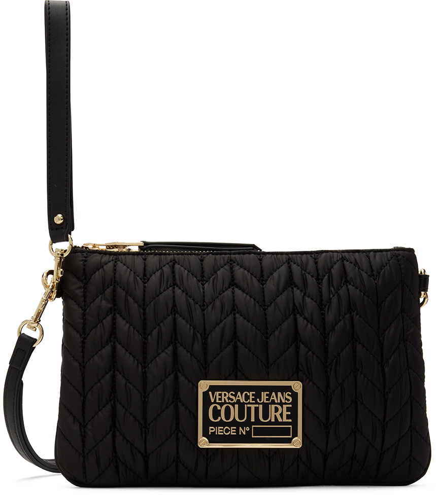 Versace Jeans Couture Black Quilted Pouch Versace