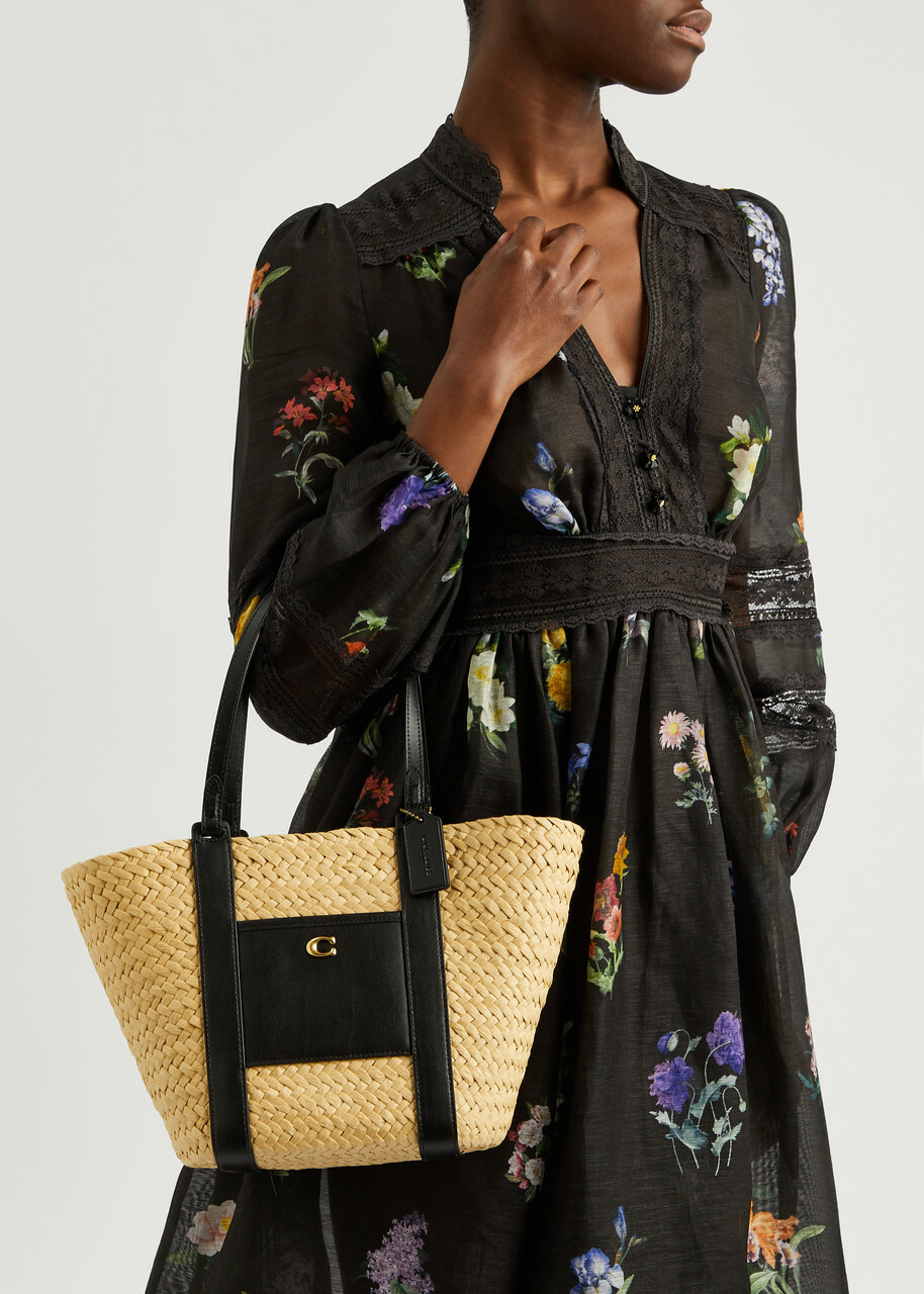 Coach Small Raffia Tote - Natural - One Size Coach