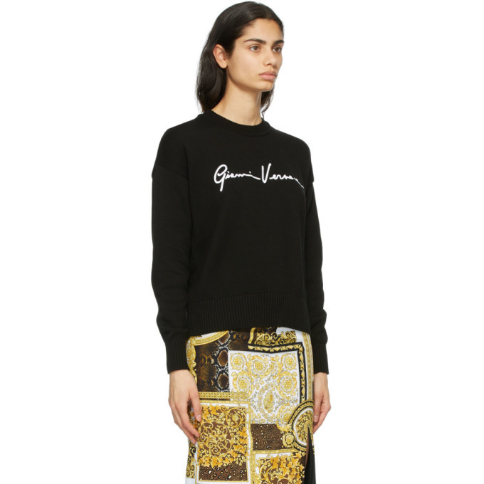 Versace Black Logo Sweater Versace