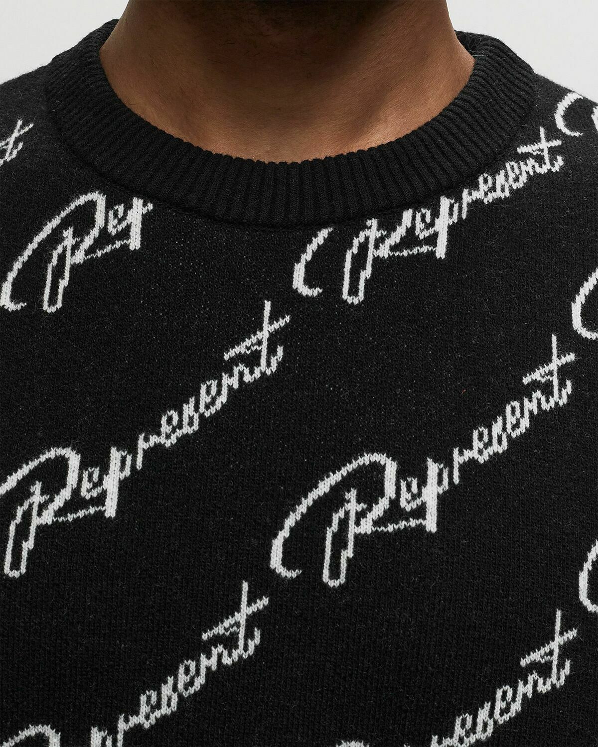 Represent Represent Jaquard Sweater Black Pullovers Represent