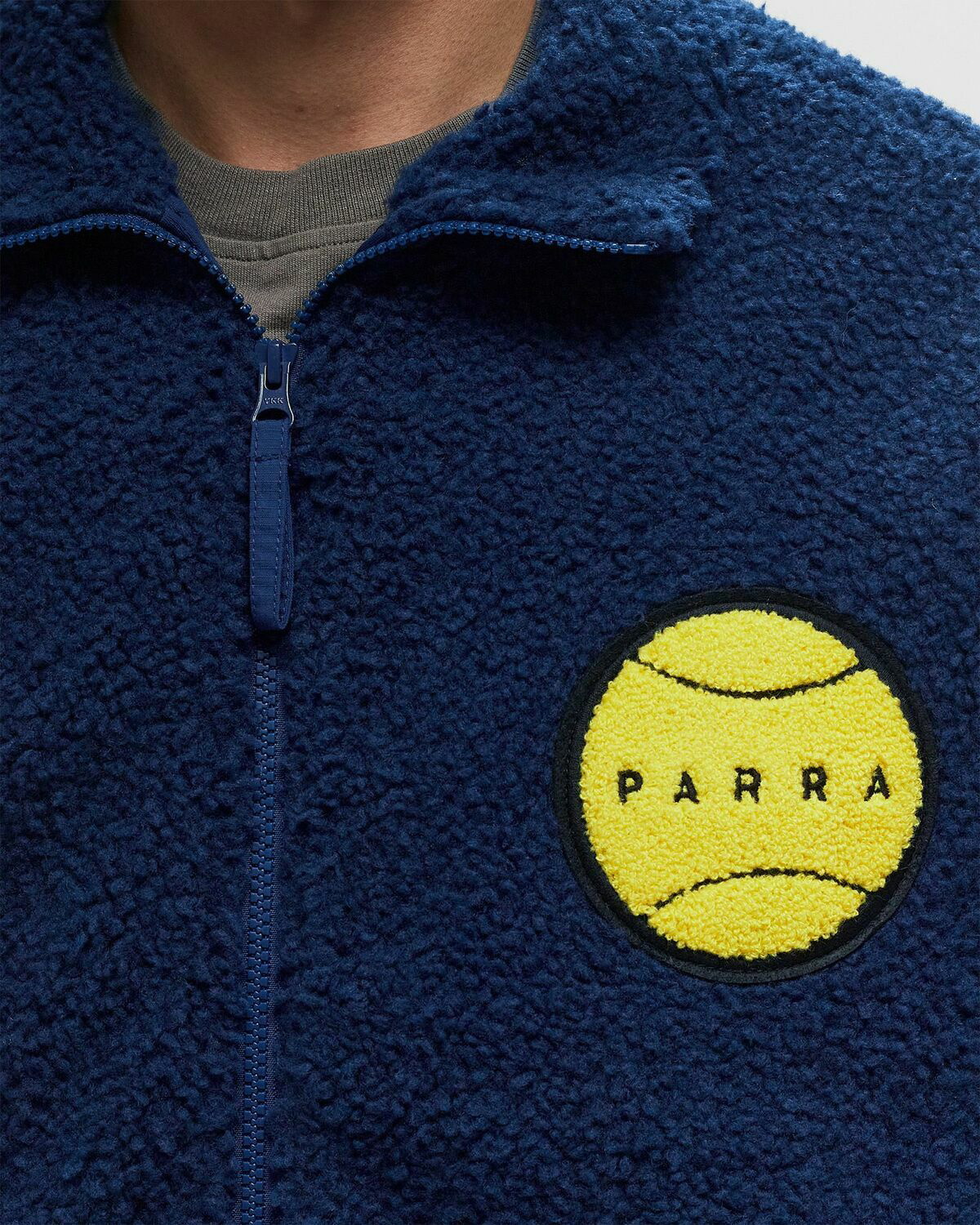 By Parra Balled Fleece Jacket Blue Fleece Jackets By Parra