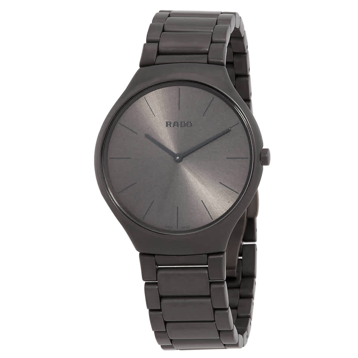 Rado True Thinline Les Couleurs Quartz Grey Dial Unisex Watch R27091612 ...