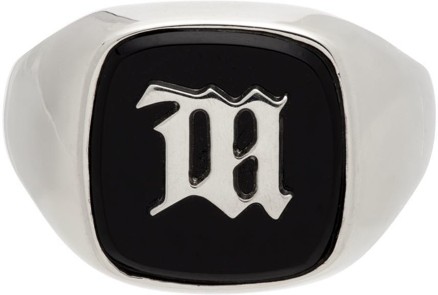 MISBHV Silver Monogram Ring MISBHV