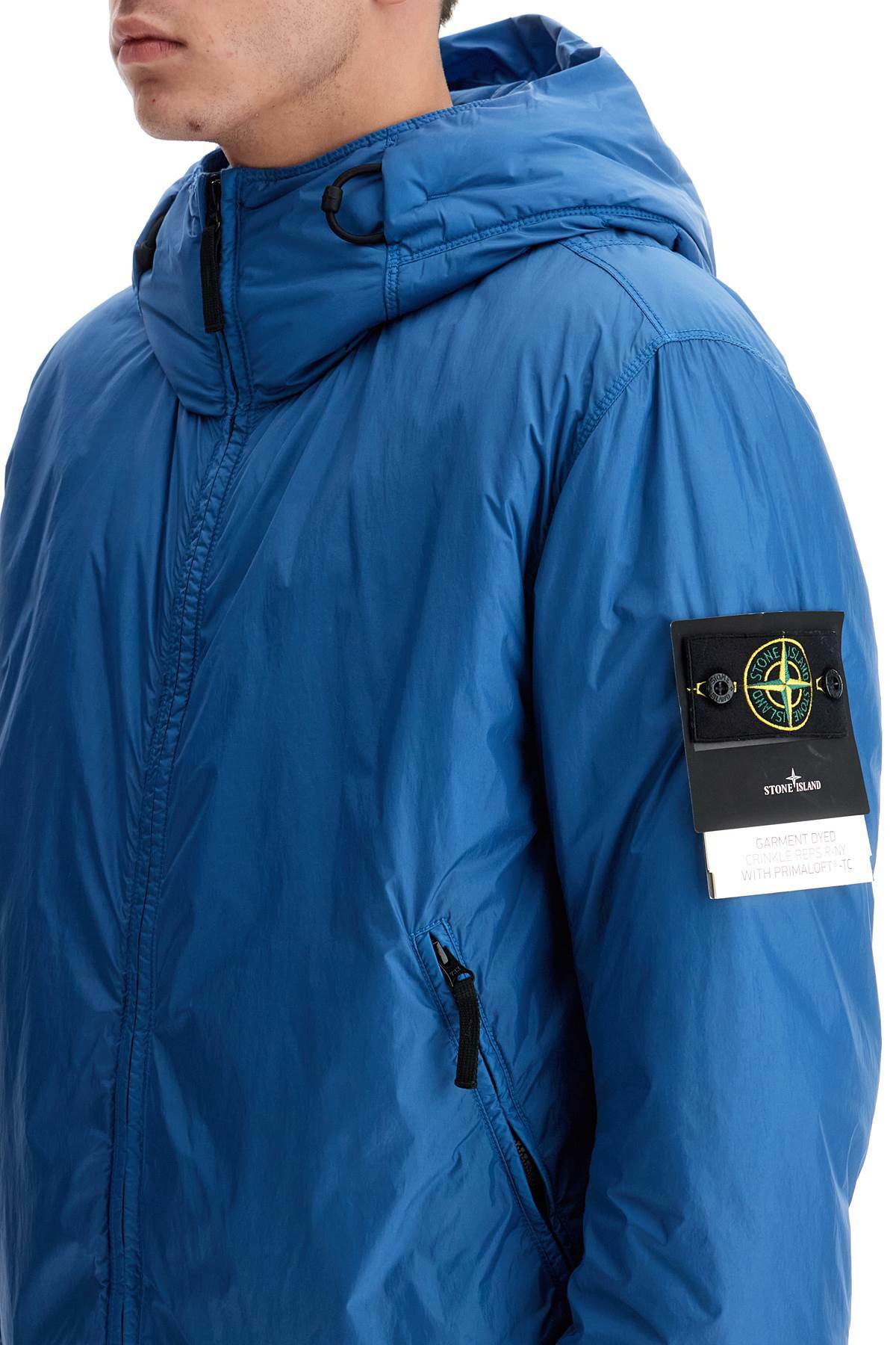 STONE ISLAND padded jacket with prima Blue Stone Island