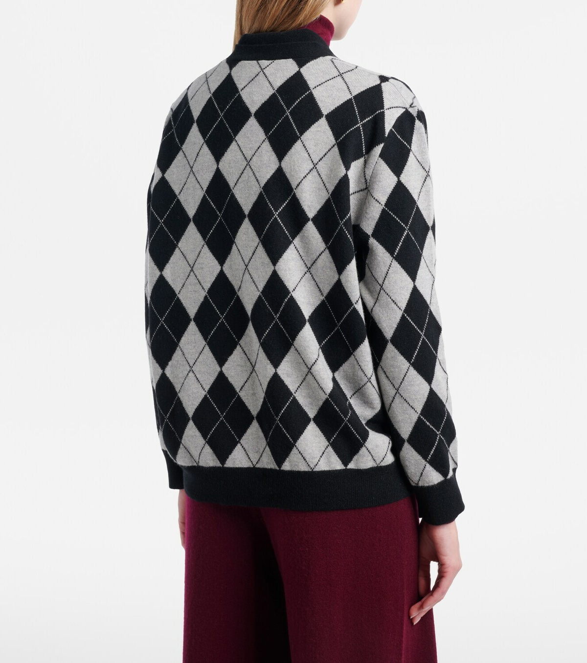 Lisa Yang Raelyn argyle cashmere cardigan Lisa Yang