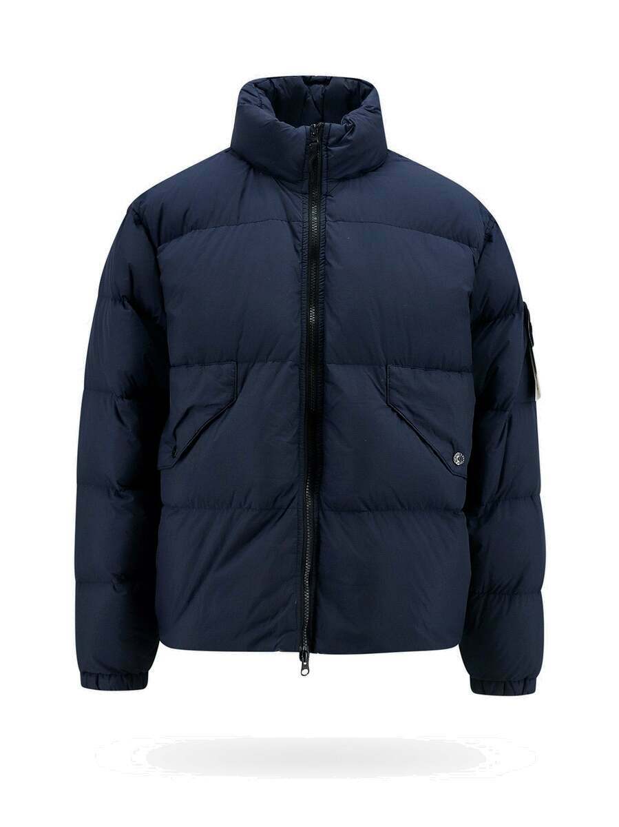 Stone Island Jacket Blue Mens Stone Island
