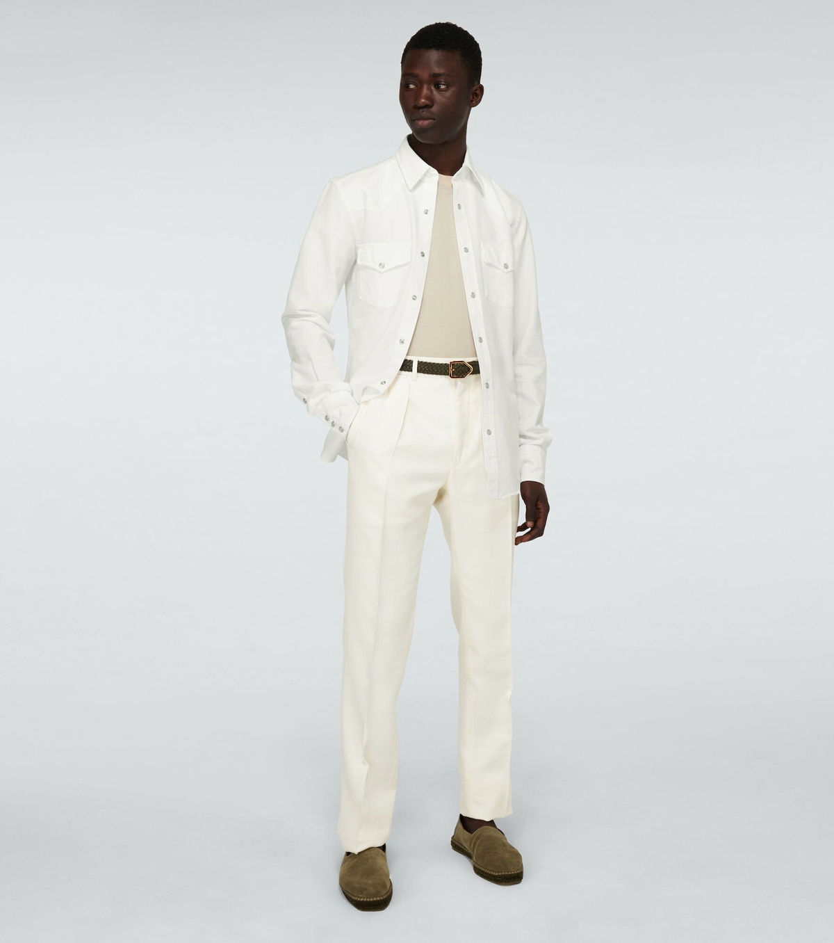 Tom Ford - Western long-sleeved cotton shirt TOM FORD