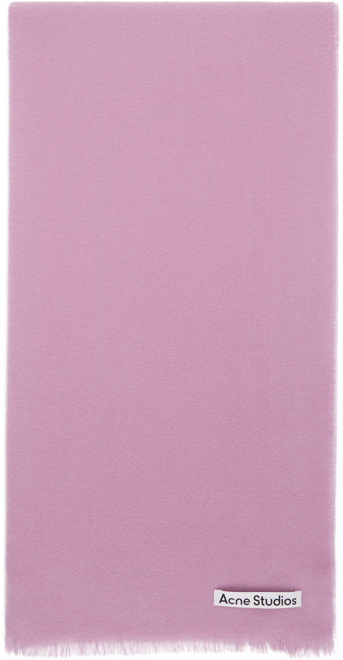 Acne Studios Purple Wool Scarf Acne Studios